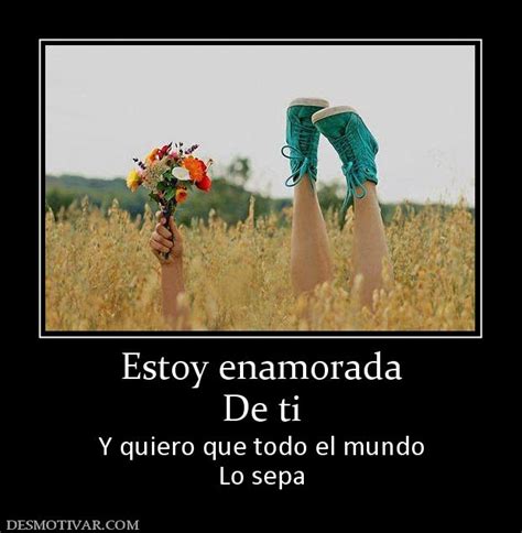 Desmotivaciones Estoy Enamorada De Ti Y Quiero Que Todo El Mundo Lo Sepa