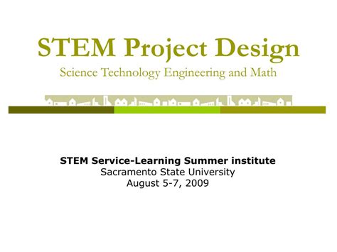 Ppt Stem Project Design Science Technology Engineering And Math