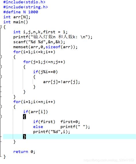 开灯问题有m盏亮着的灯编号依次为1~m。第一个人走过去把编号为2的倍数的灯的开关全部按 Csdn博客