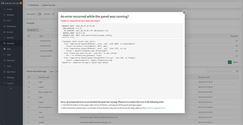 Cant Use Terminal Or Modify The Login Method In The Security Tab Aapanel Free Hosting