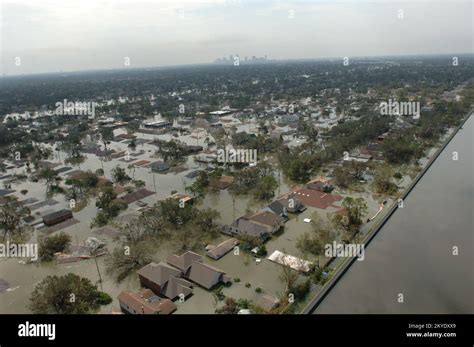 Hurricane Katrina New Orleans La August 30 2005 Several Areas Of
