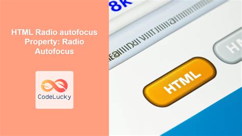 Html Dom Radio Object Accessing Radio Button Elements Codelucky