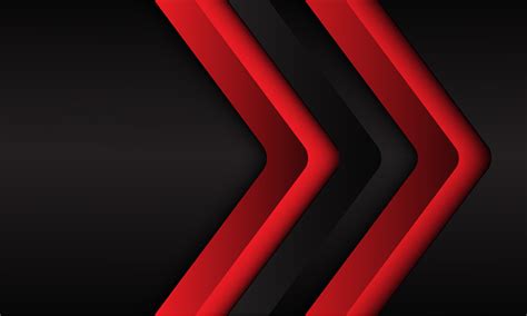 추상적 인 빨간색 검은 색 화살표 3d 방향 빈 공간 디자인 현대 럭셔리 미래 배경 벡터 일러스트 0명에 대한 스톡 벡터 아트 및 기타 이미지 Istock