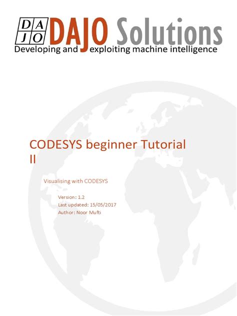 Codesys Visualisation Tutorial Pdf Pdf Visualization Graphics Software