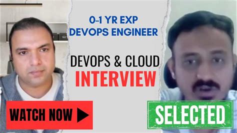 Excellent 1 Year Experienced Devops Cloud Engineer Interview Youtube