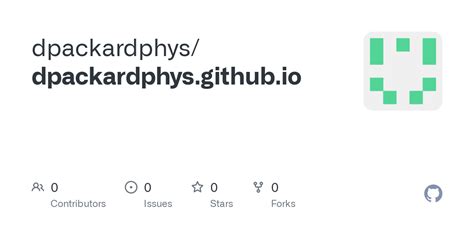 GitHub Dpackardphys Dpackardphys Github Io