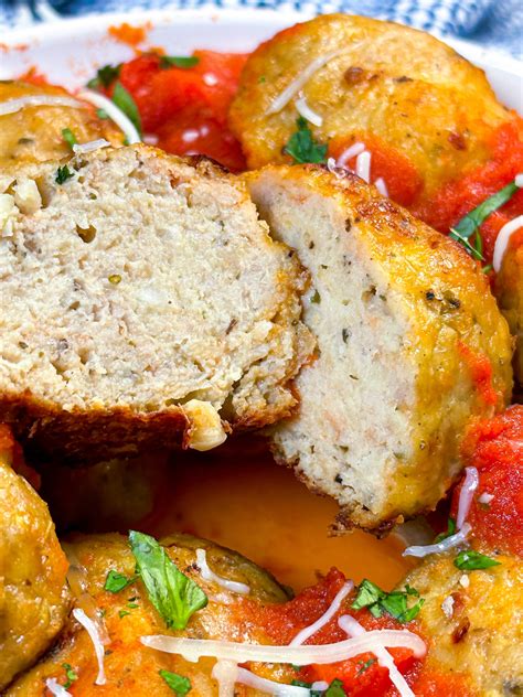 Juicy Baked Chicken Meatballs Tastefully Grace