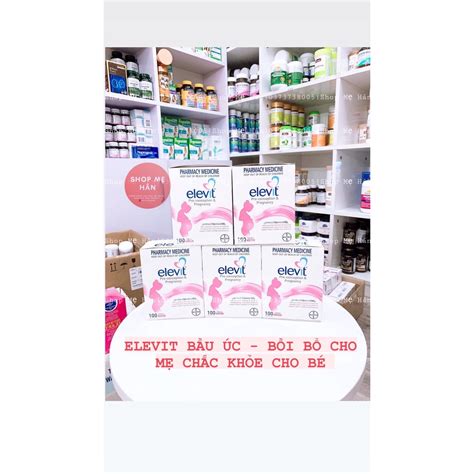 Vitamin Bầu Elevit 100 Viên Shopee Việt Nam