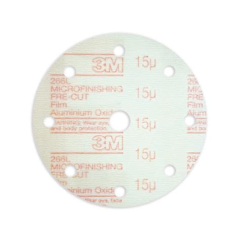 3m 266l Hookit 40mic Disc 125mmplain Flowstrip
