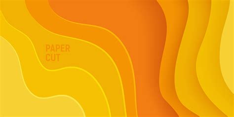 3d 점액 추상배경과 노란색 파도 레이어노란색 종이 컷 배너 브로셔 및 전단지에 대한 추상 레이아웃 디자인 종이 아트 벡터 일러스트레이션 3차원 형태에 대한 스톡 벡터 아트