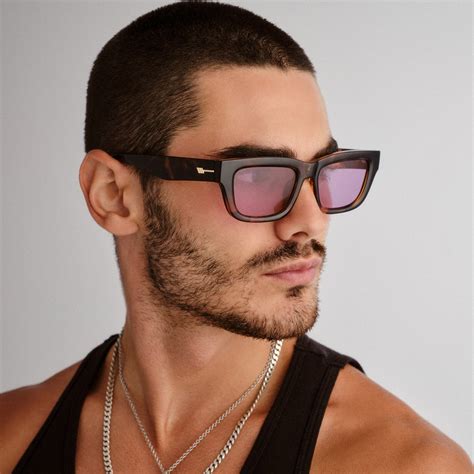 Le Castle Tort Uni Sex D Frame Sunglasses Le Specs