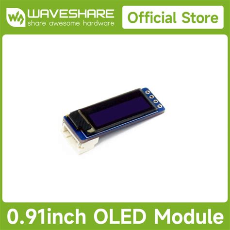 Waveshare 091inch Oled Display Module 128x32 Pixels I2c Embedded