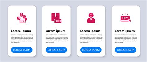 구매 버튼 화난 고객 판매 및 세금 납부를 설정합니다 비즈니스 인포 그래픽 템플릿 벡터 개념에 대한 스톡 벡터 아트 및 기타 이미지 Istock