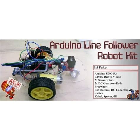 Jual Arduino Line Follower Robot Kit Jakarta Pusat Official Toko Tokopedia