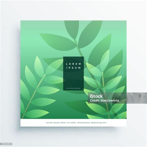 Green Nature Cover Page Design Background Stock Illustration Download