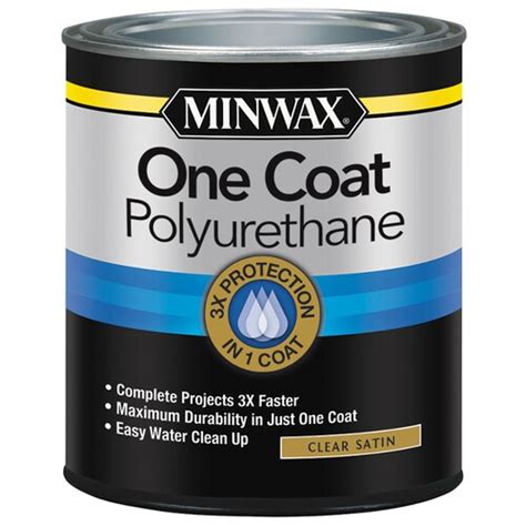 Minwax Satin Water Based 32 Fl Oz Polyurethane In The Sealers