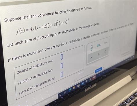 solved suppose that the polynomial function fis defined as