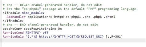 How To Force With Htaccess In Cpanel Web Hosting Knowledgebase