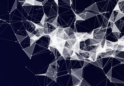 Digital Data And Blue Network Connection Triangle Lines Stock Illustration Illustration Of