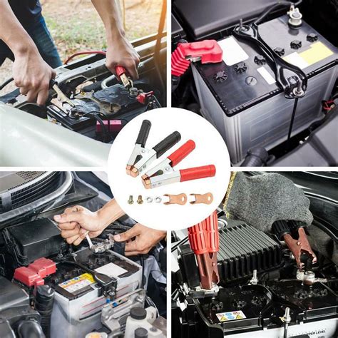 자동차 배터리 단자 구리 케이블 클램프 점퍼 케이블 클램프 충전 커넥터 키트 자동차 점퍼 구리 케이블 클램프 자동차 전자 제품