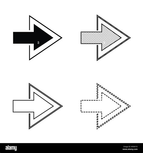 Vector Arrow Icon Illustration Stock Vector Image And Art Alamy