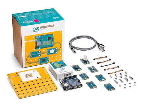 Arduino Plug And Make Kit Set Of Arduino Uno R4 Wifi And 7 Qwiic Modules Akx00069 Botland