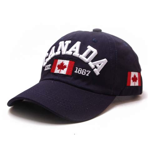 Bysome Canada Baseball Cap Canada Day Embroidered Maple Leaf Flag