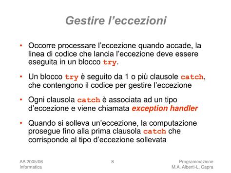 Ppt Le Eccezioni In Java Powerpoint Presentation Free Download Id