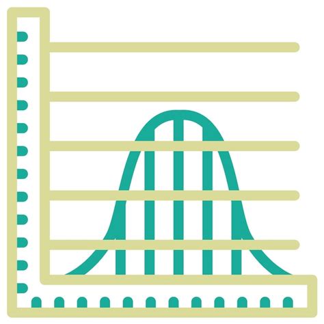 Premium Vector Bell Curve On Graph Vector Icon Illustration Of Infographics Iconset