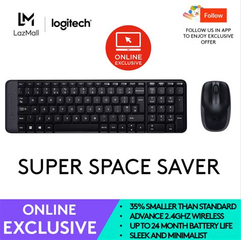 Top Seller Logitech Mk215 Wireless Keyboard And Mouse Combo Small Footprint Ultra Compact