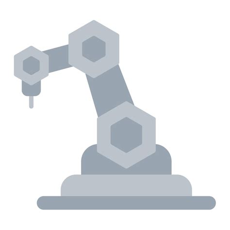 Premium Vector Robotic Arm Flat Illustration