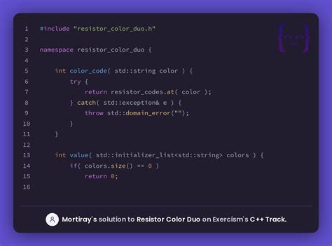 Mortiray S Solution For Resistor Color Duo In C On Exercism