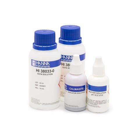 Hi 38033 100 Hardness Total Edta Method Reagent Kit For 100 Test