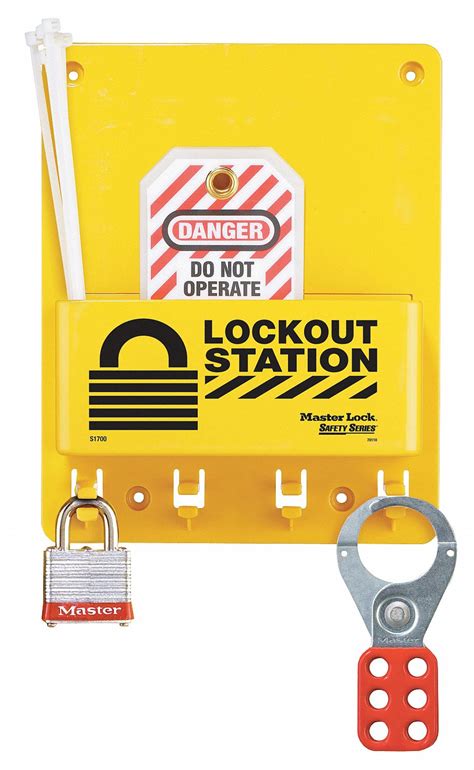 Lockout Station Filled General Lockout Tagout 9 3 4 X 7 3 4 Grainger