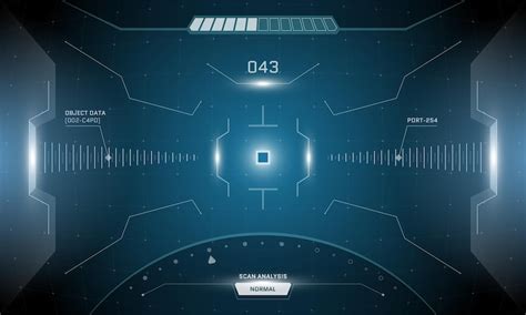 Vr Hud 디지털 미래형 인터페이스 사이버 펑크 화면 디자인 공상 과학 가상 현실 기술 보기 헤드 업 디스플레이 Gui