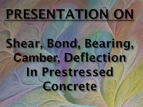 Solution Nb Shear Bond Bearing Camber Deflection Studypool