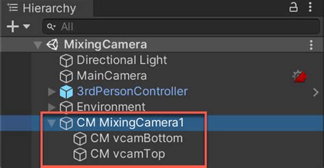 Cinemachine Mixing Camera Cinemachine 289
