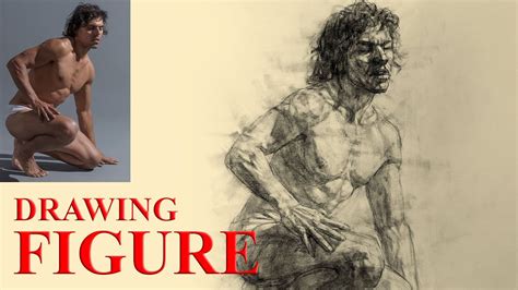 How To Draw A Naked Man In A Sitting Pose YouTube