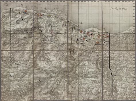 A German Defence Map Of Normandy Produced In November 1943 R