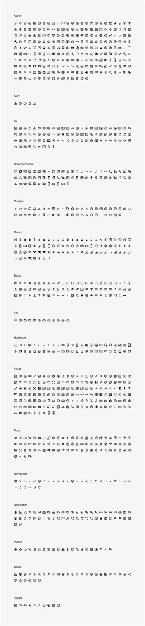 Material Icons Library Lapa Ninja