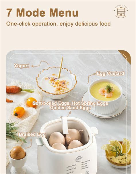 7 Mode Egg Boiler Egg Steamer Half Boiled Egg Maker Telur Separuh Masak Maker 煮蛋器 Egg Timer蒸蛋器