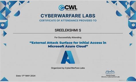 Sreelekshmi S On Linkedin Cybersecurity Azurecloud Webinar Professionaldevelopment