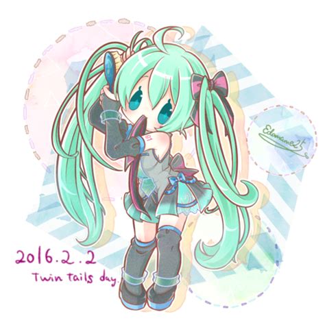 Piaproピアプロイラスト「ツインテールの日！」