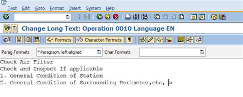 Sap Pm Create General Task List Task List Group