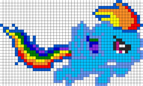 Filly Rainbow Dash Perler Bead Pattern Bead Sprites Characters Fuse