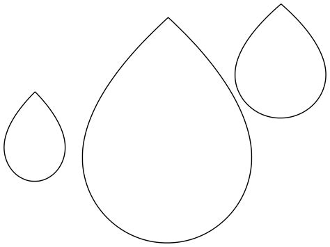 Shape Of Teardrop Free Printable Papercraft Templates