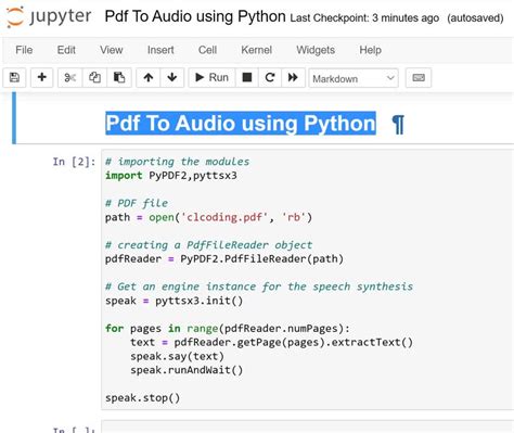 Python Coding On Linkedin Pdf To Audio Using Python