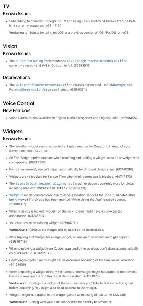 IOS Beta Release Notes Changes New Features And Known Issues According To Apple