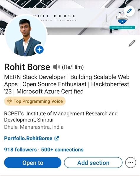 Rohit Borse On Linkedin Finally I Got Badge Of Top Programming Voice After Contributing In Top