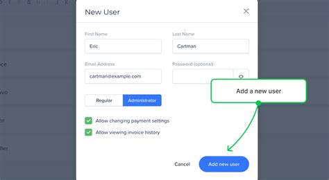 Adding A New User Slickplan